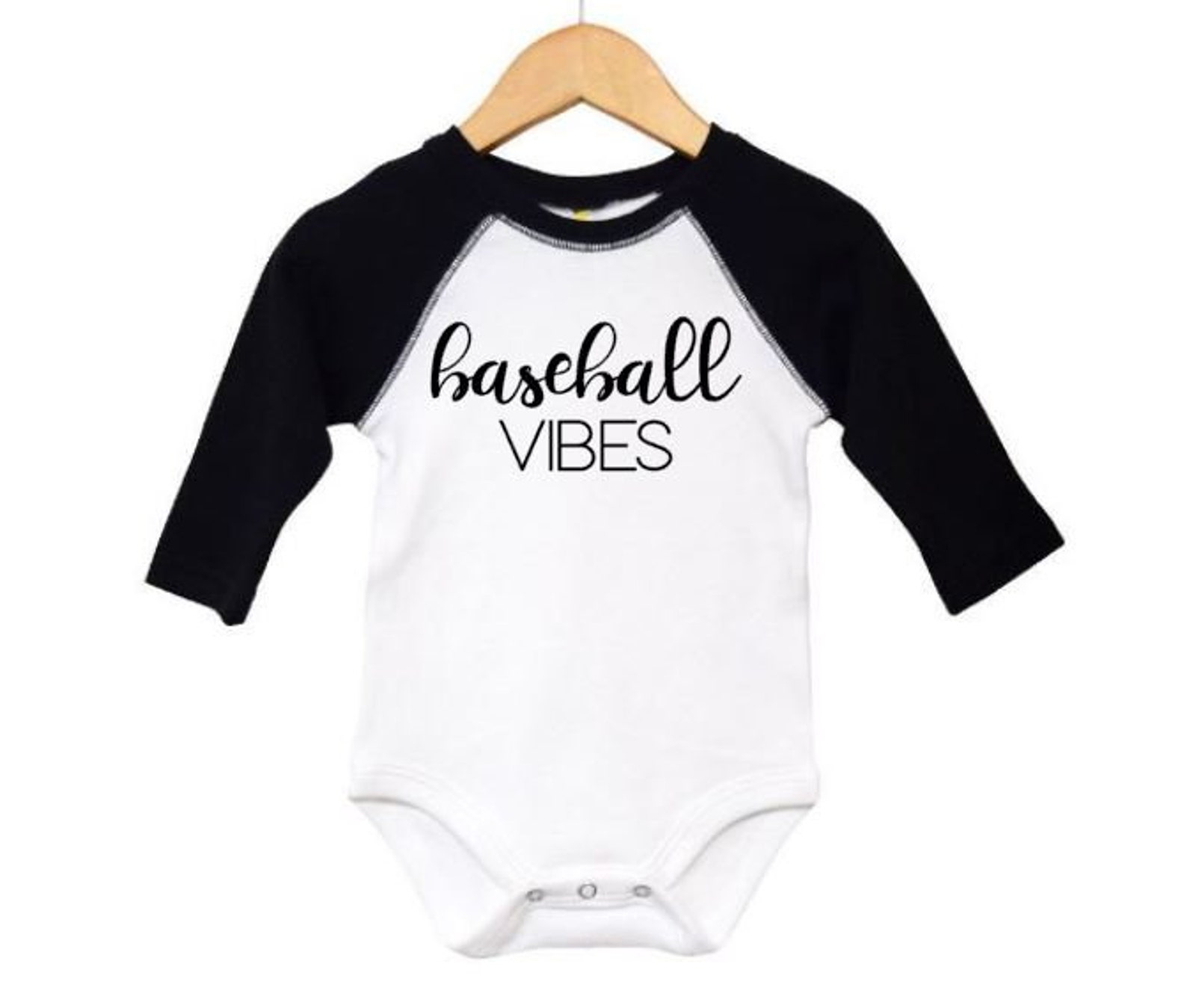 Baseball Onesie Baseball Vibes Baby Baseball Outfit | Etsy