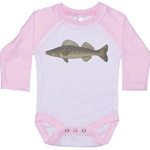 Fishing Onesie®, Walleye, Walleye Baby Outfit, Fishing Baby Outfit ...