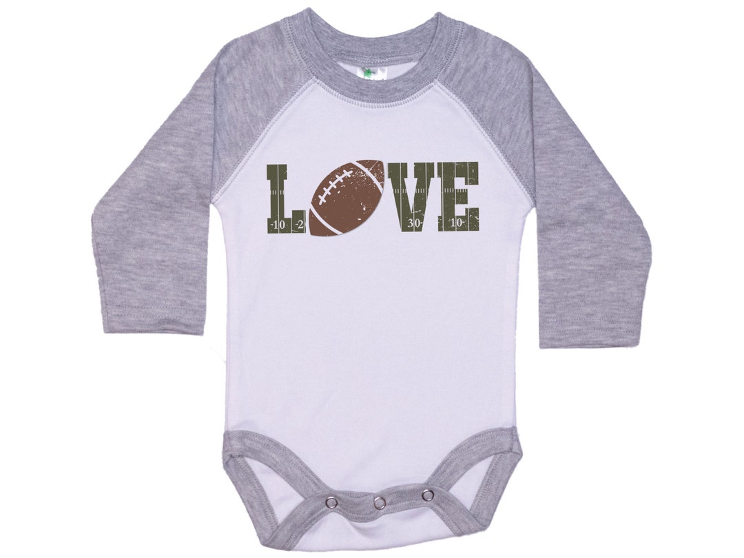 Football Baby Onesie®, Love Football, Super Soft Bodysuit, Sublimated ...