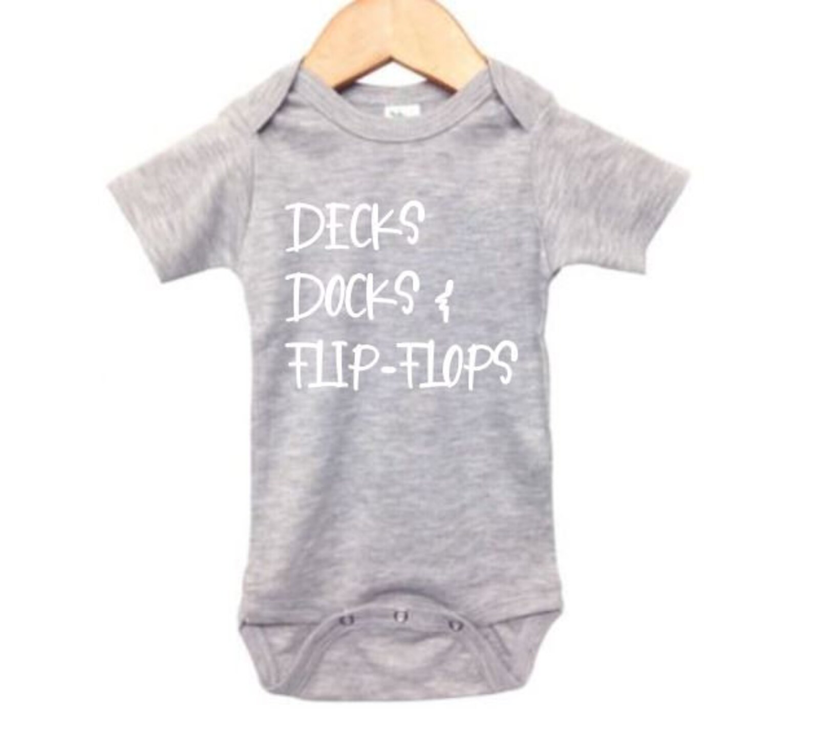 Baby Lake Onesie Decks Docks and Flip Flops Infant Vacation | Etsy