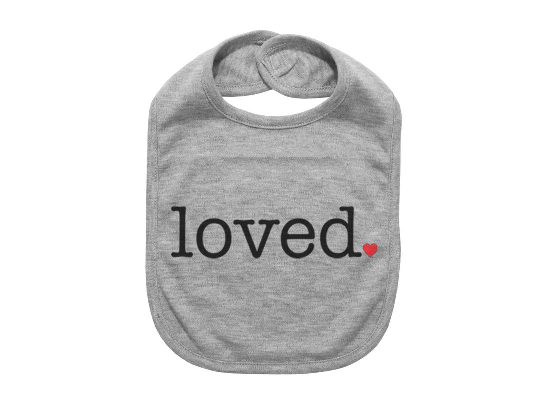 Love Baby Bib, Loved Heart, Valentine's Day Bib, Baby Shower Gift, Cute ...