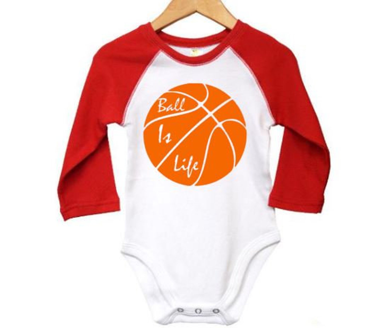 Basketball Onesie Ball Is Life Baby Basketball Outfit | Etsy