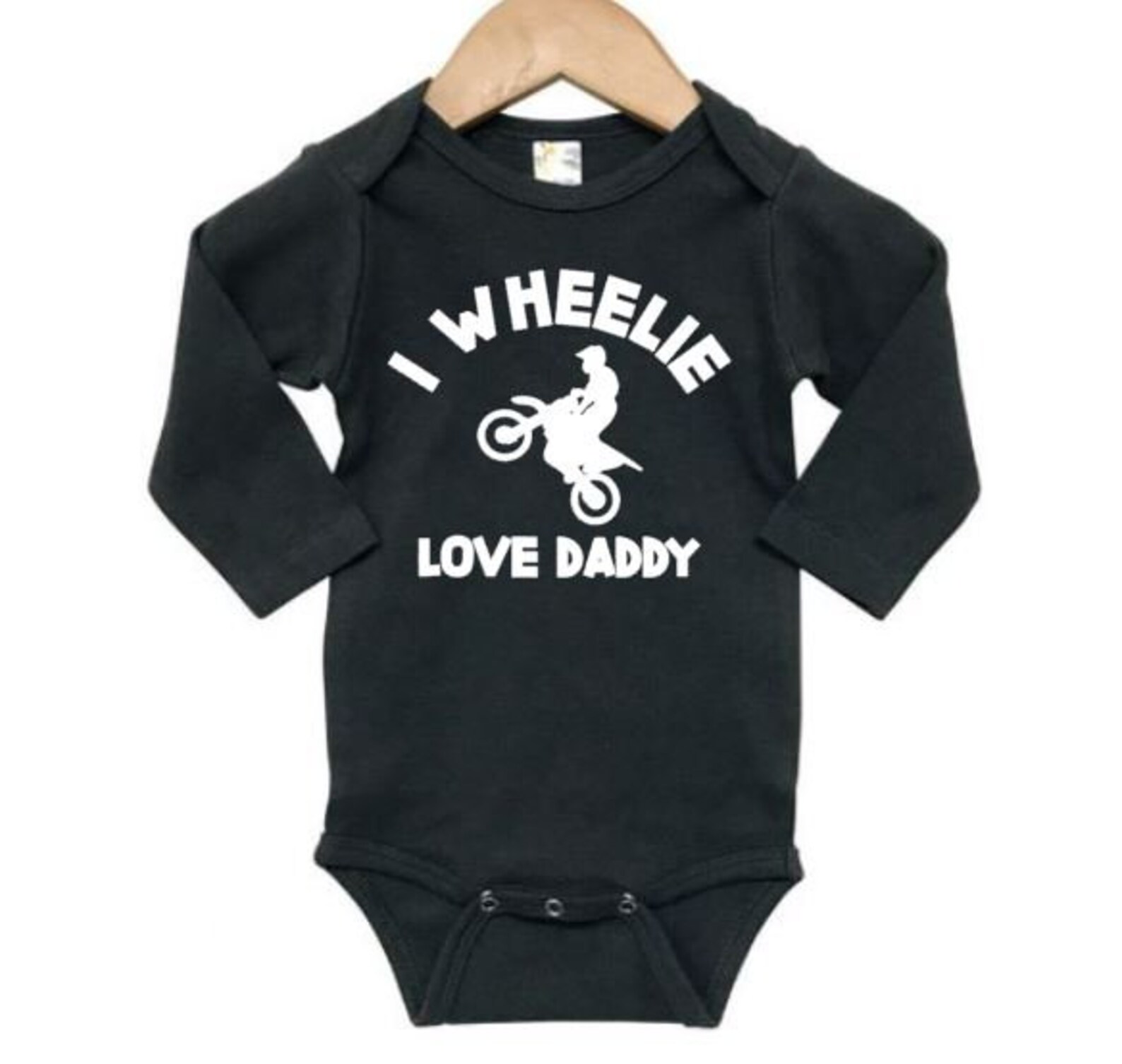 Motocross Onesie I Wheelie Love Daddy Dirt Bike Onesie Dirt | Etsy