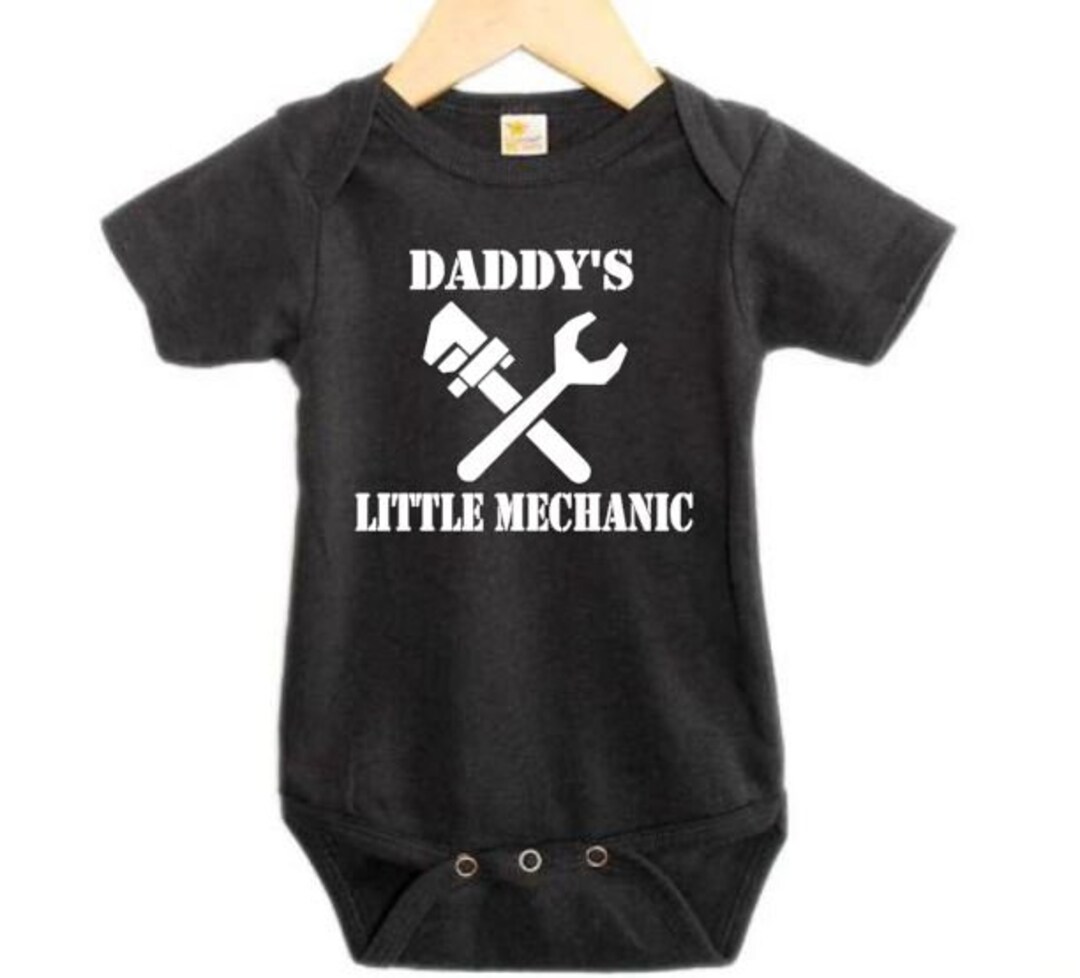 Mechanic Onesie®, Daddy's Little Mechanic, Mechanic Bodysuit, Funny ...