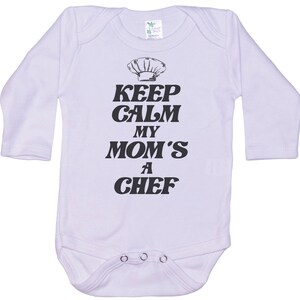 Chef Onesie®, Keep Calm My Mom's A Chef, Cooking Bodysuit, Funny Baby ...