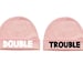Twin Hats, Double Trouble, Funny Twins Hat, Twins Gift Set, Baby Boy ...
