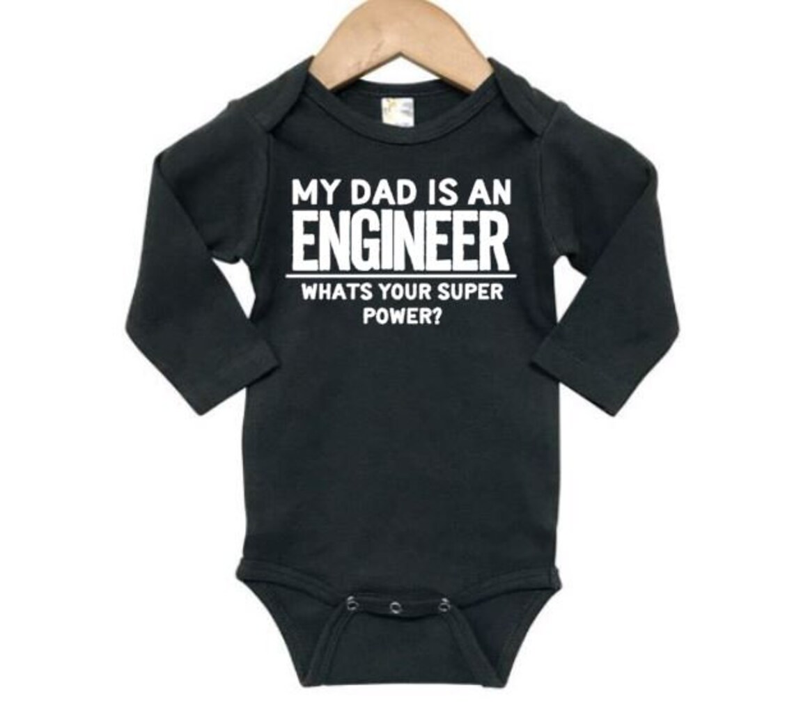 My Dad is an Engineer Engineer Onesie Engineering Geek | Etsy