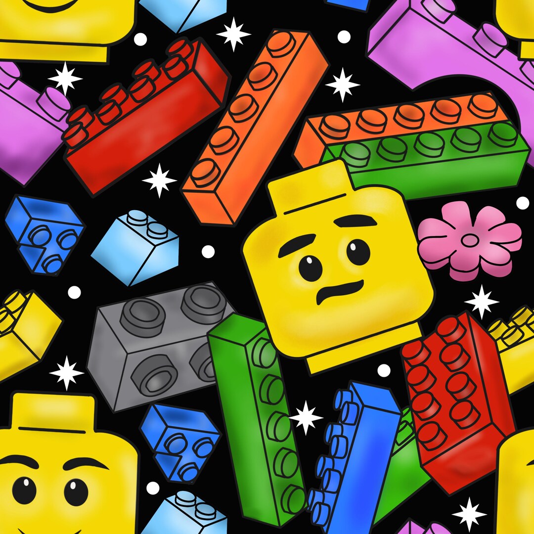 Own Production of Lego Fabric - Etsy