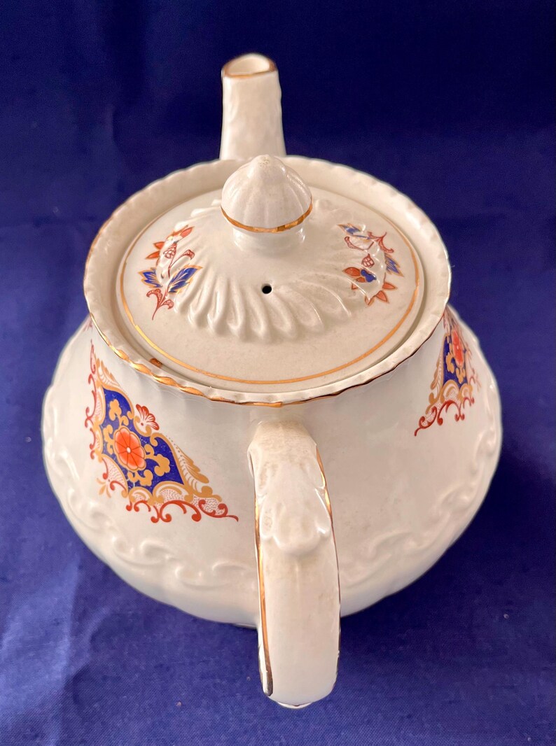 Rare 1940s Vintage Royal Arden Somerset Teapot - Gold Trimmed English ...