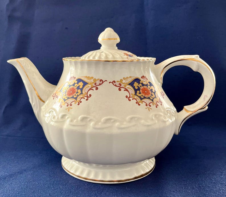 Rare 1940s Vintage Royal Arden Somerset Teapot - Gold Trimmed English ...