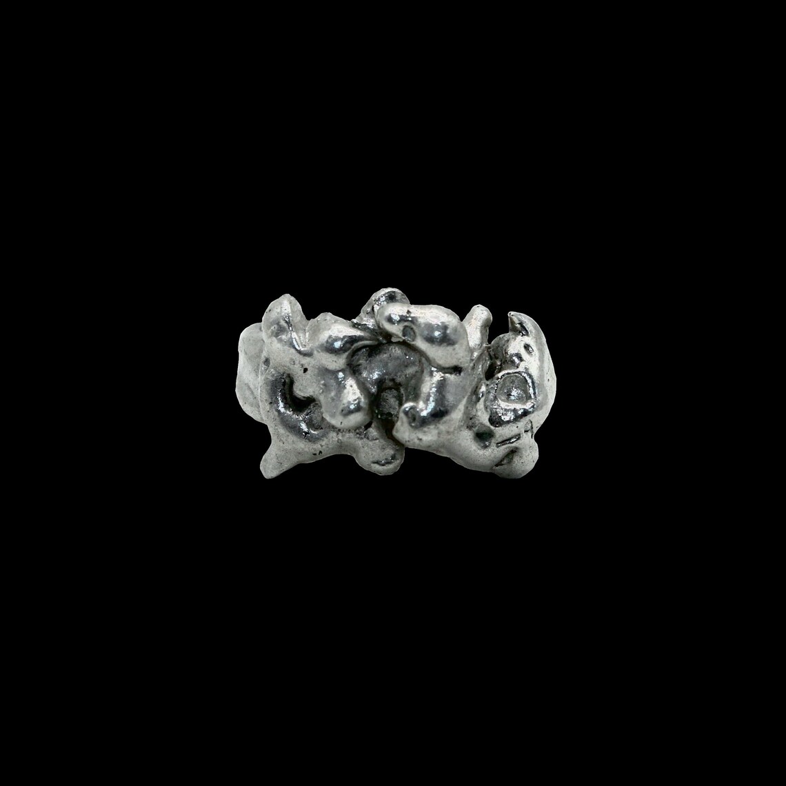 Hand-sculpted Abstract Silver Nature Ring - Etsy
