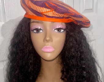 Stylish African Print Beret - Handcrafted With Authentic Ankara Fabric ...