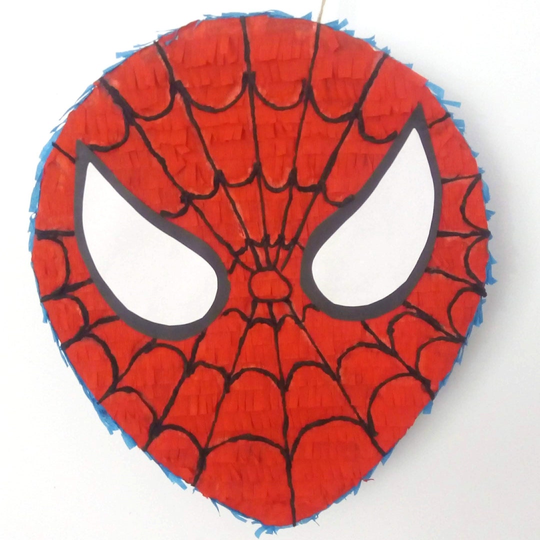 Spiderman's Piñata head - Etsy