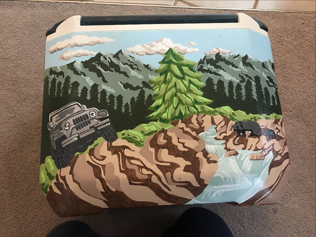 Custom Hand-painted Cooler - Etsy