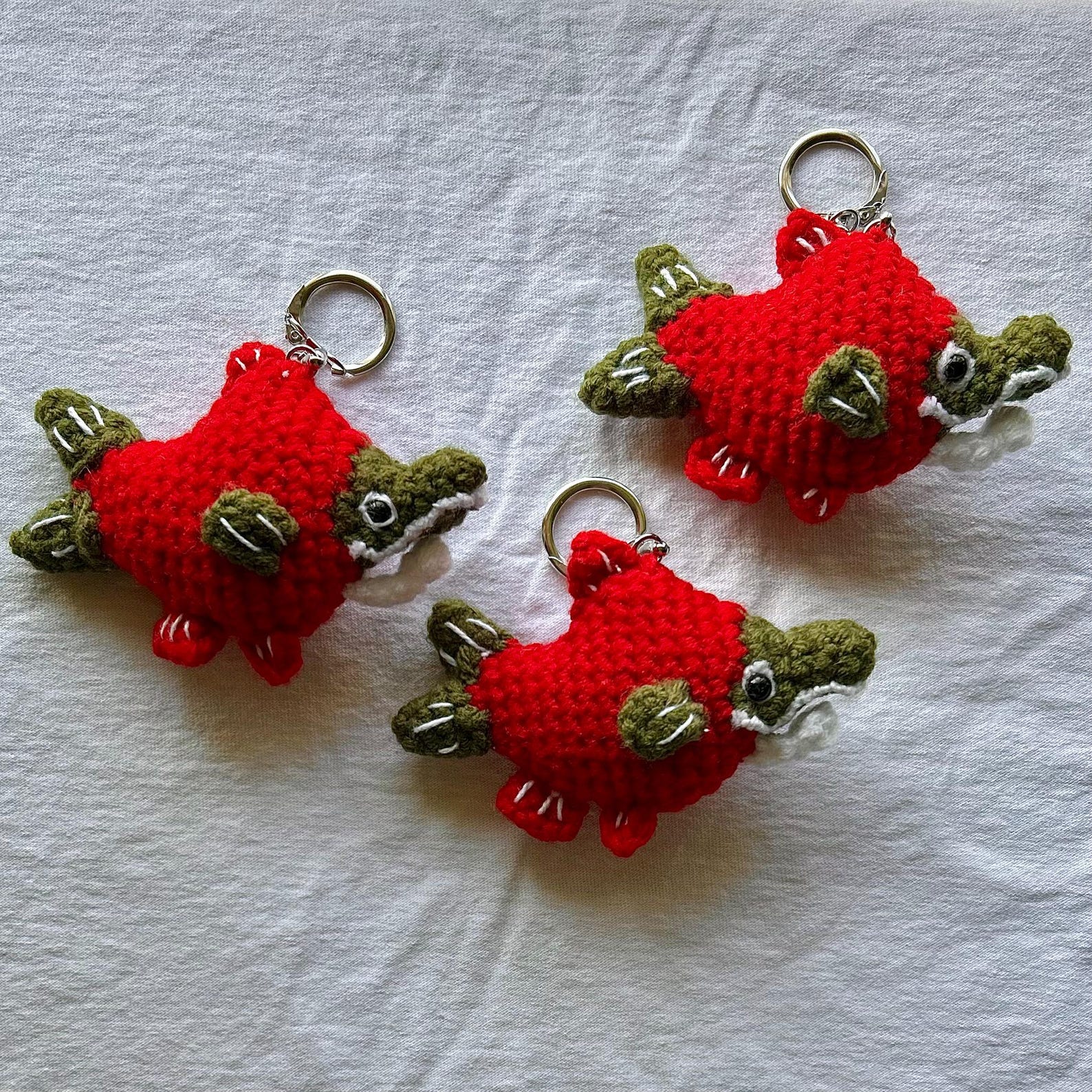 Sockeye Salmon Crochet Pattern - Amigurumi Fish Keychain PDF, Plush Toy ...
