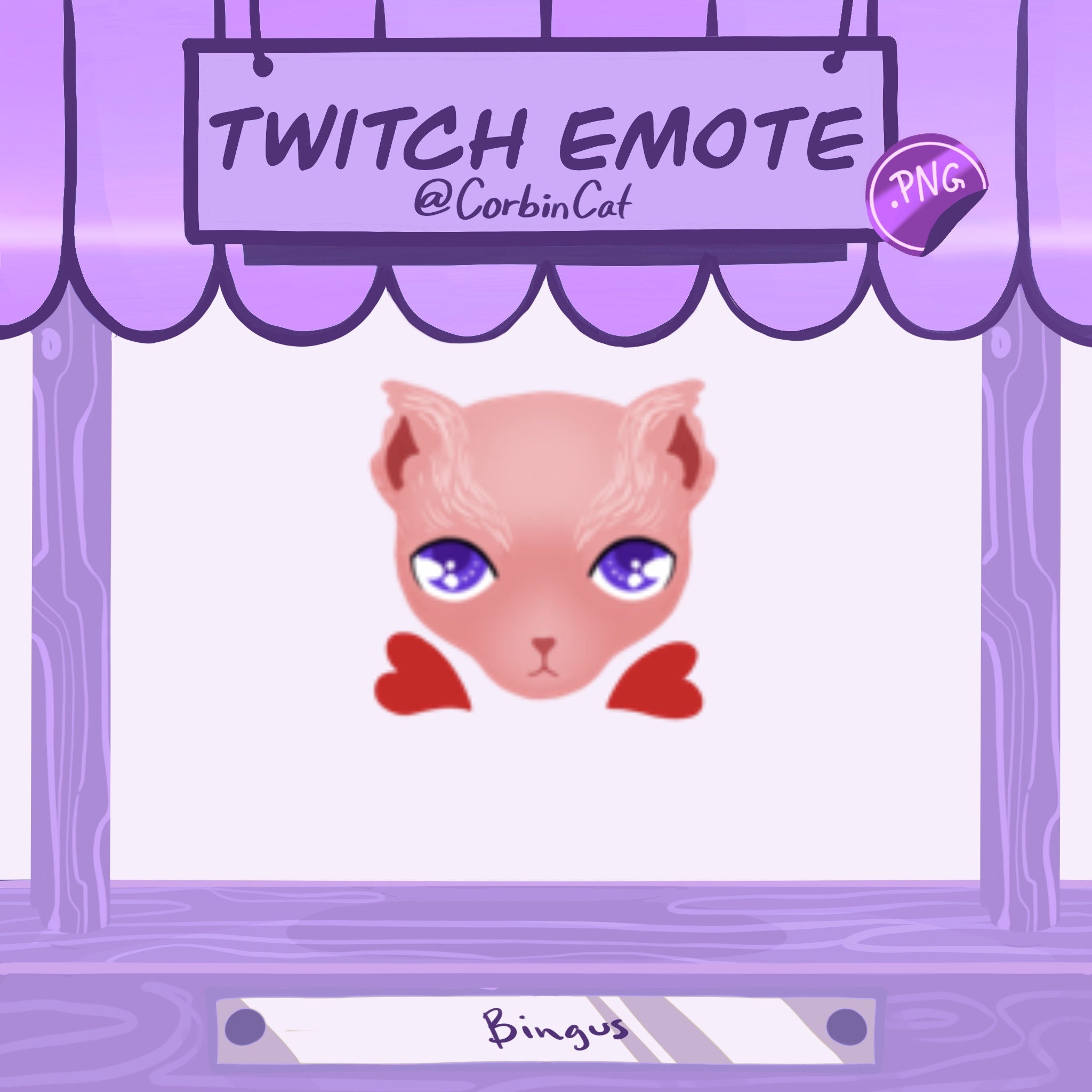 Bingus Cute Meme Cat Twitch Emote | Etsy