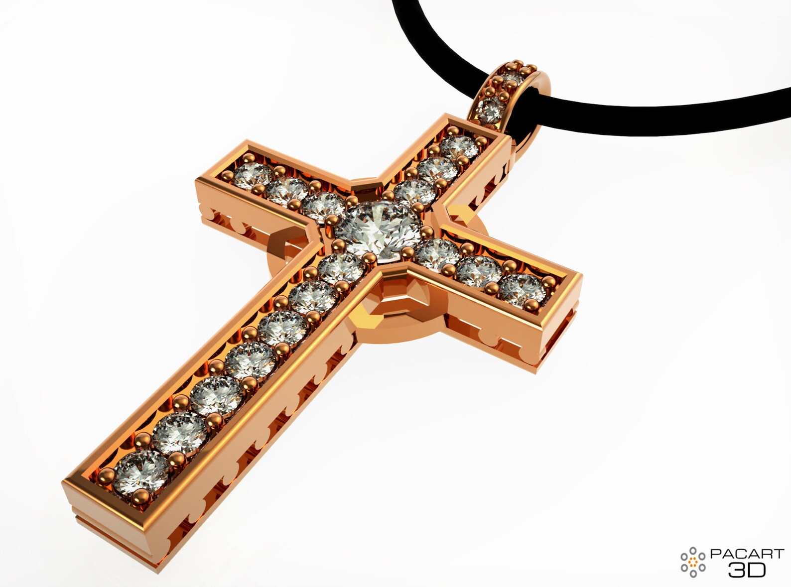 Cross With Stones in Stl Format for Printing 3d - Etsy
