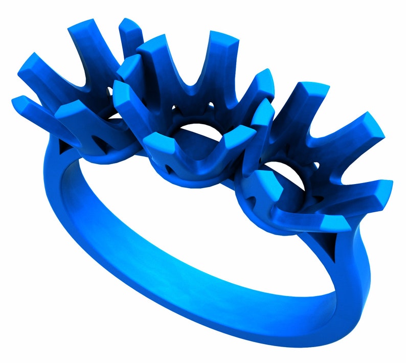 3d Printed Diamond Ring Stl File Engagement Rings 3d Printed and Stl ...