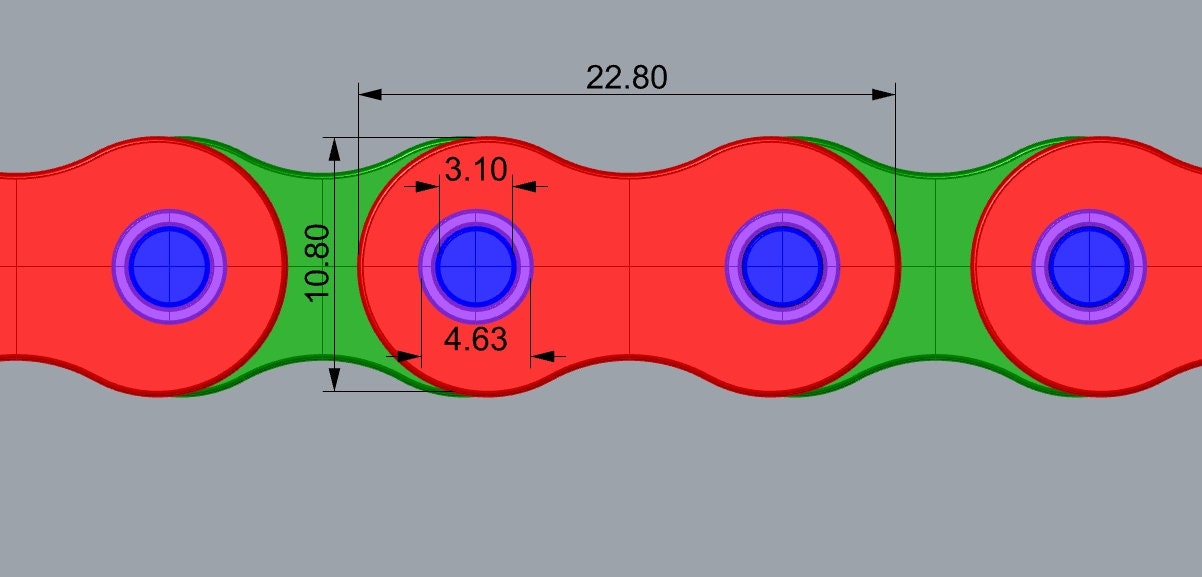 HEAVY Motorcycle Link Chain Stl File 3d Printer - Etsy