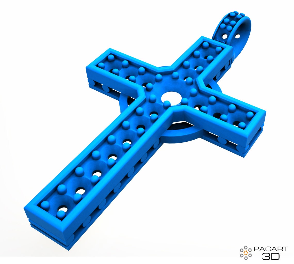 Cross With Stones in Stl Format for Printing 3d - Etsy