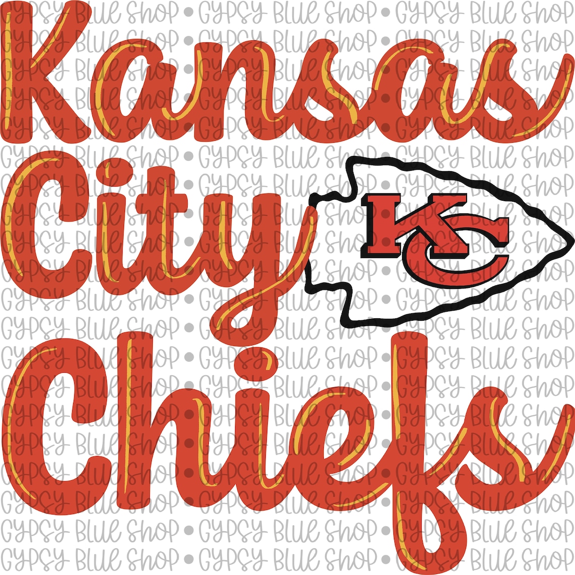 KC Chiefs Chiefs Kansas City Football Clip Art Kansas City - Etsy