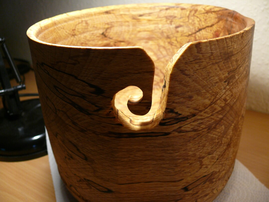 Very Beautiful Turned Wool Bowl Yarn Bowl Wooden Bowl Made of - Etsy