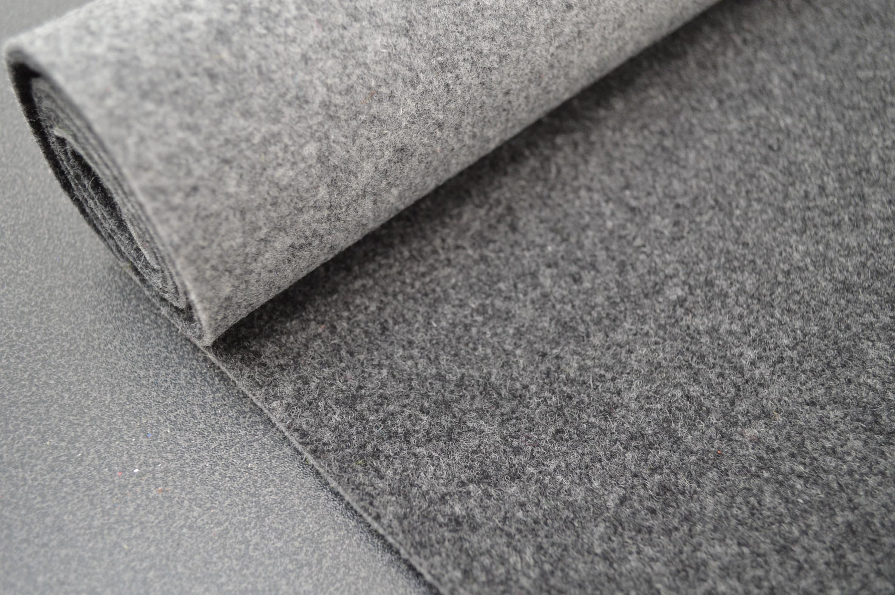 Zweifarbiger Filz Zweifarbig 3mm Stark Filz Meterware Grau Dunkelgrau ...