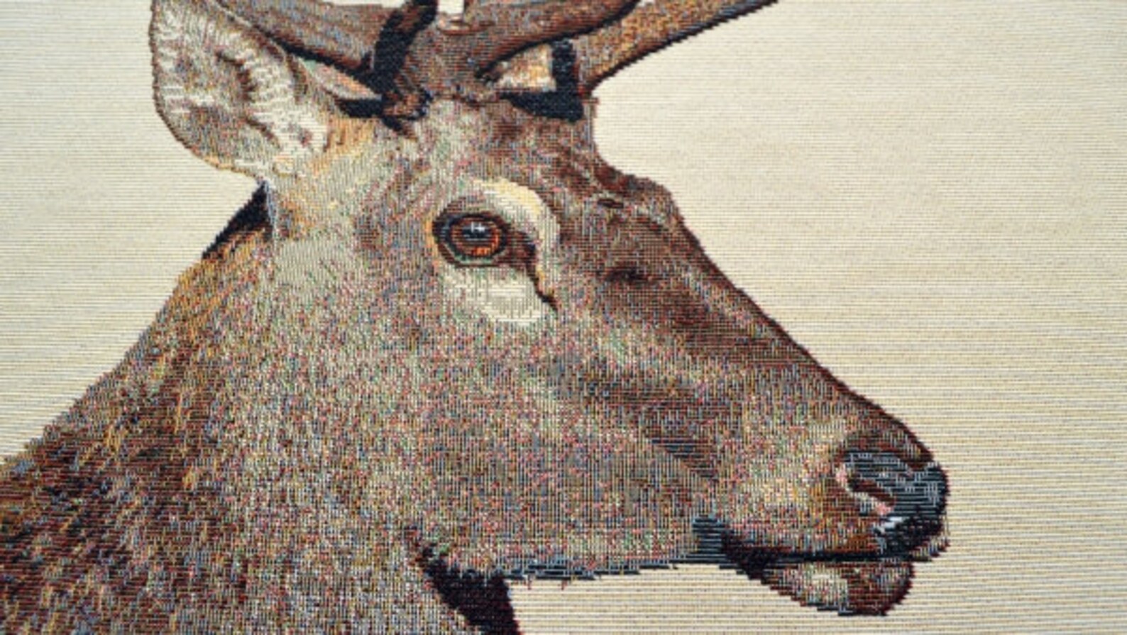 Panel Hirsch Hirschstoff Gobelin Hirsch Kissen- und Taschenpanel Stoff ...