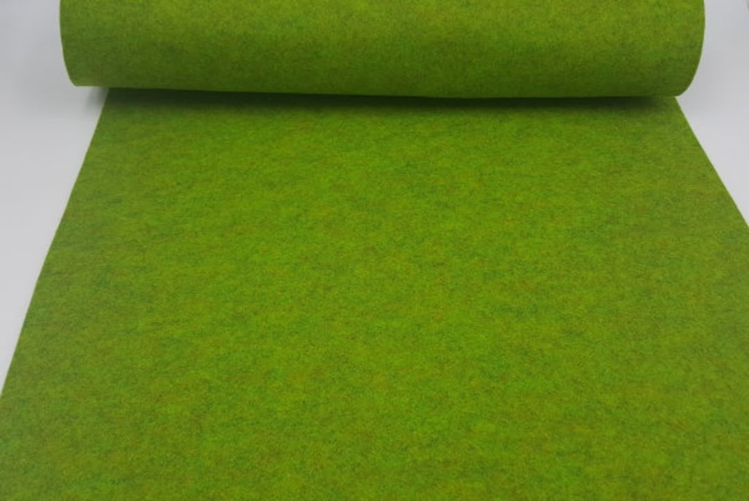 GP 21,90 Euro/m Recycling Filz aus PET-Flaschen Apfelgrün Meliert 4 mm ...