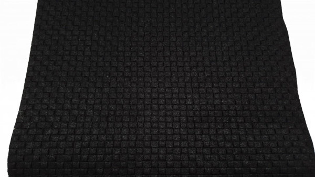 GP 35,90 Euro/qm Filz 2mm Tweed Schwarz Mit Waben Schurwollfilz ...