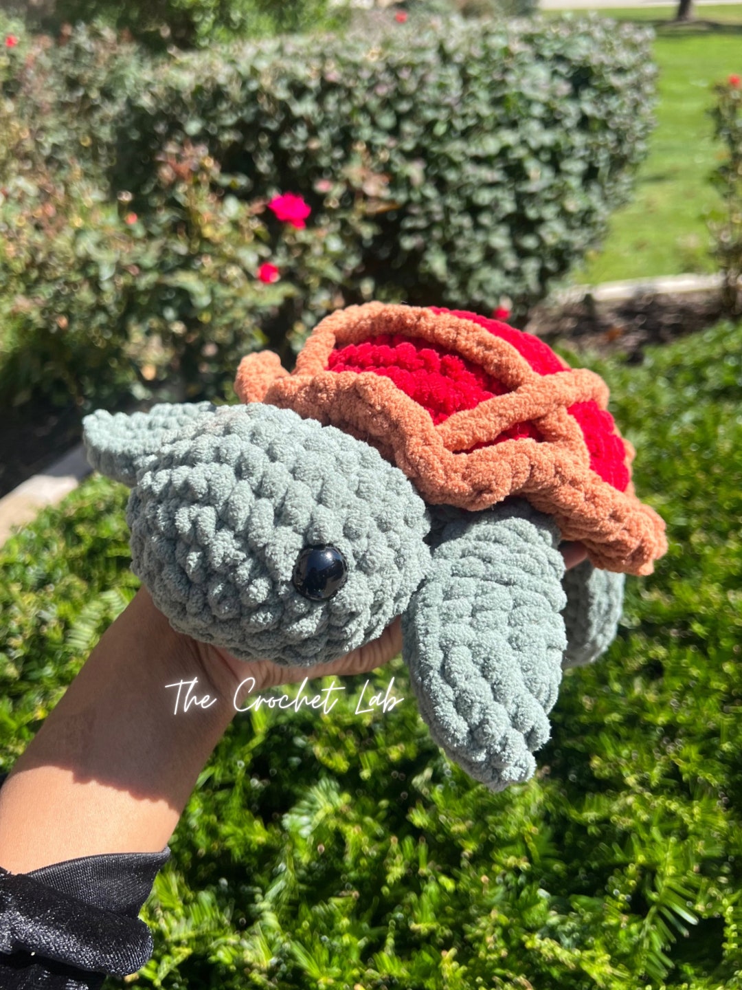 Cherry Pie Crochet Turtle Crochet Turtle Crochet Plushie - Etsy