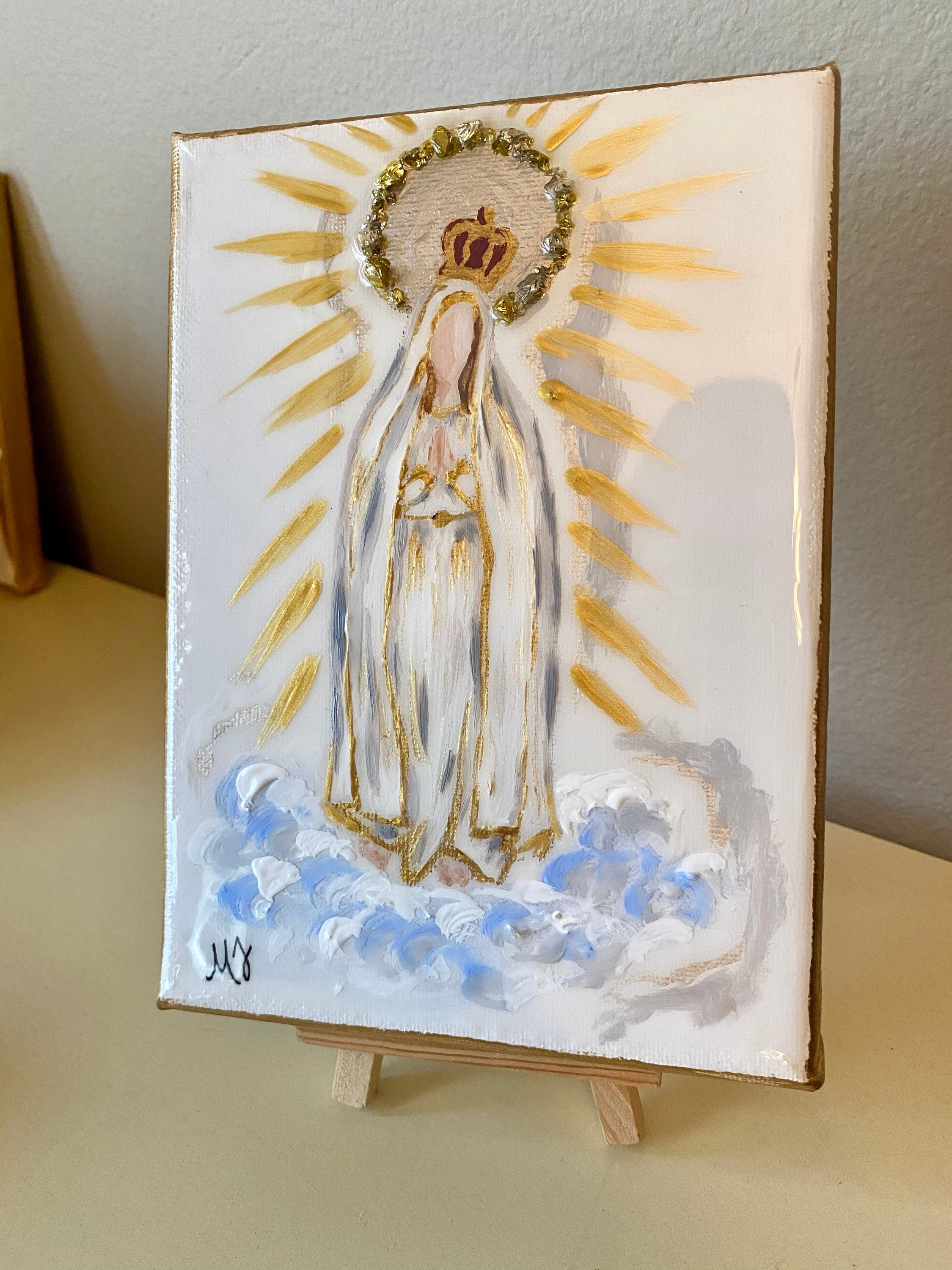 Our Lady of Fatima Painting - Etsy