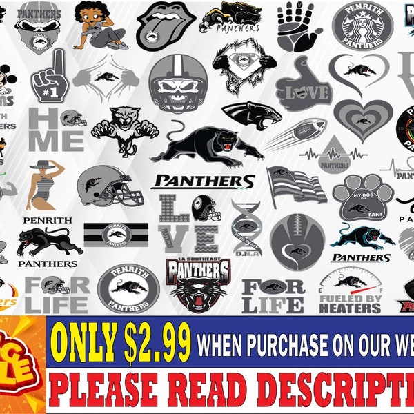 Penrith Panthers Svg - Etsy Australia