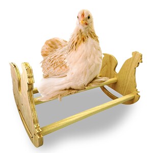 Chicken Rocking Roosting Bar Toy for Coop Made in the USA! Solid Strong ...