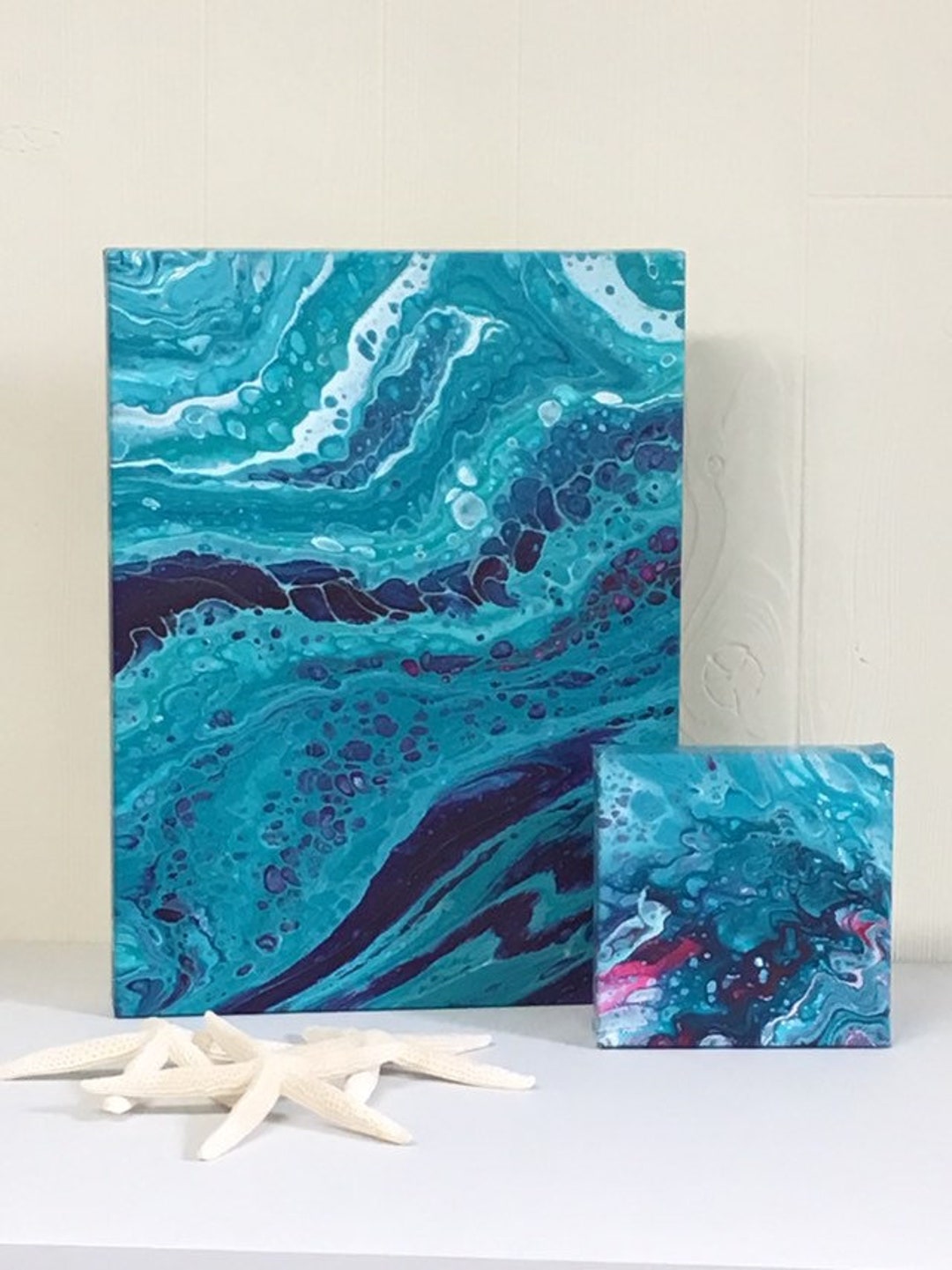 Acrylic Pour // Abstract Painting // Fluid Art // Original Artwork ...