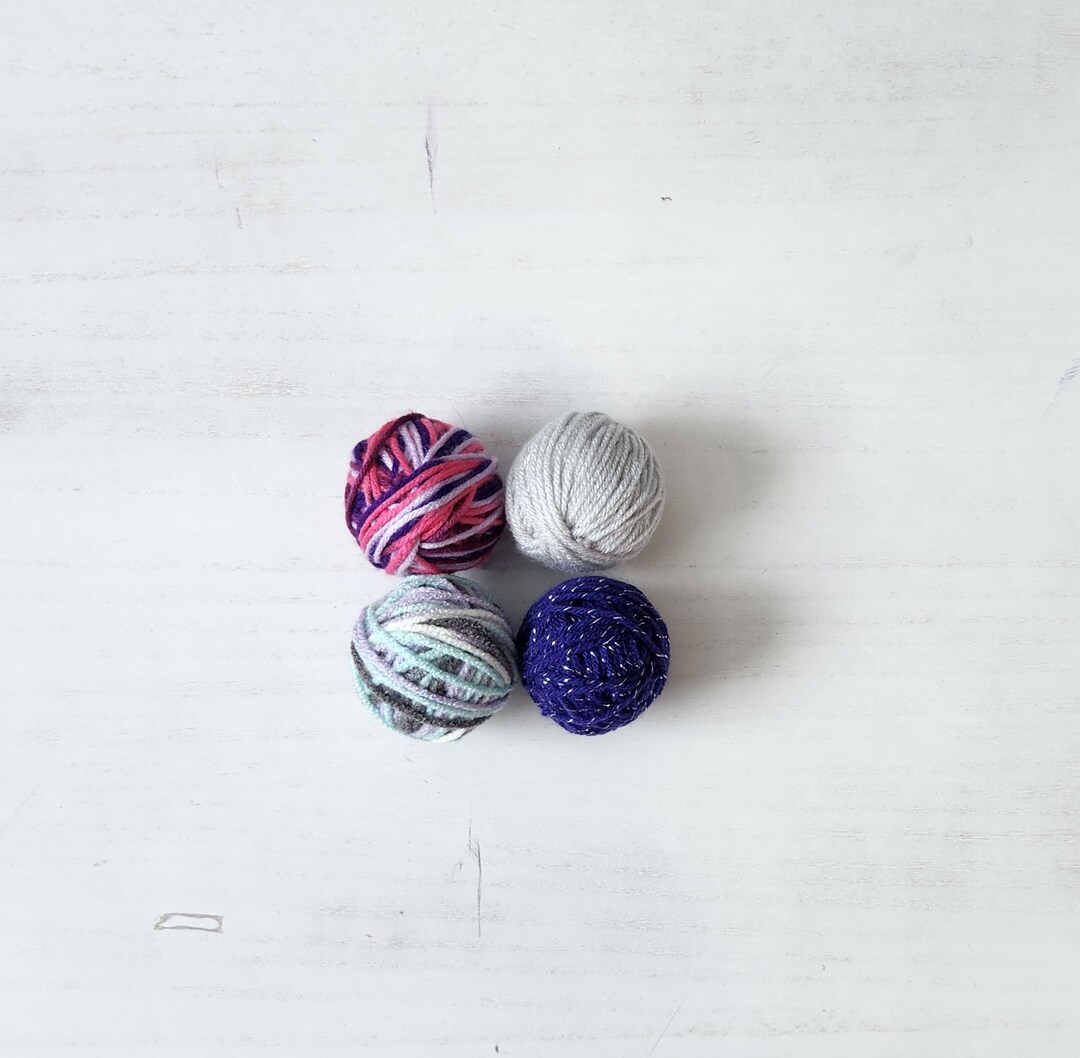 Destash Scrap Yarn Ball Lot, Yarn Lot, Acrylic Yarn Destash, Crochet ...