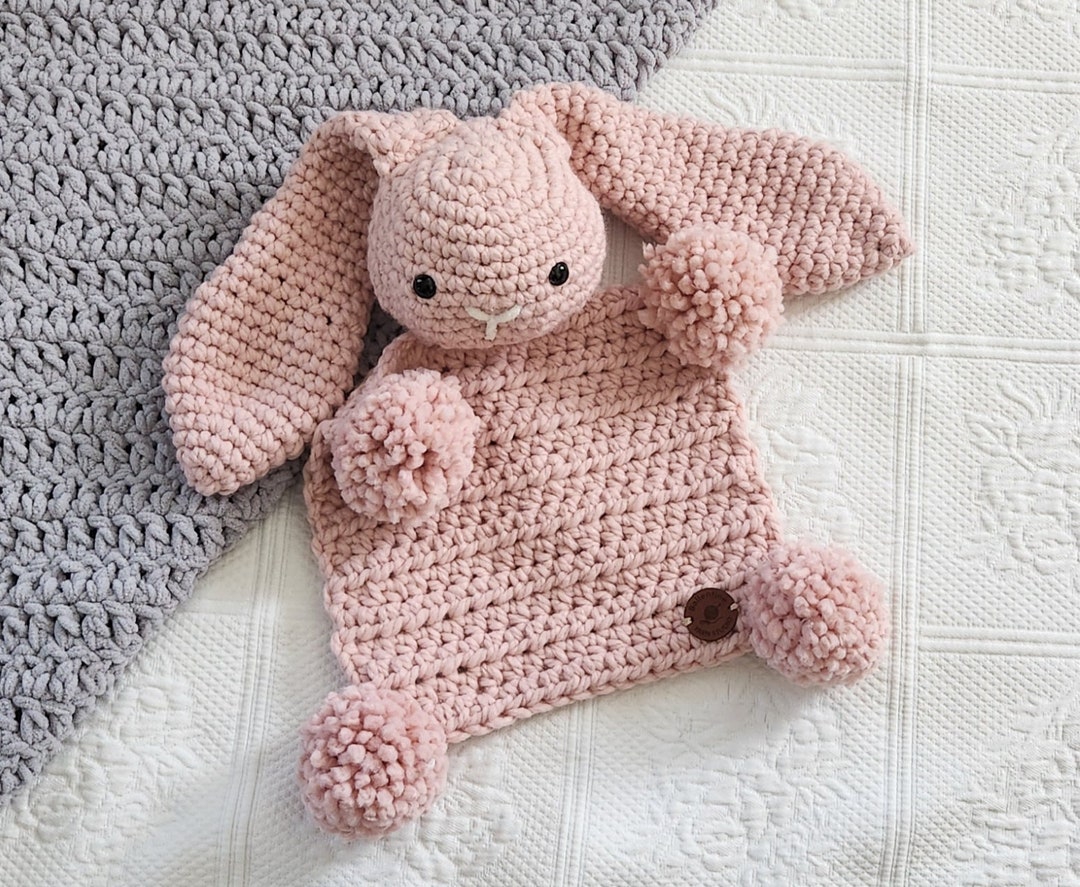 Boho Bunny Lovey, Bunny Snuggler, Pink Bunny Lovey, Baby Gift, Toddler ...