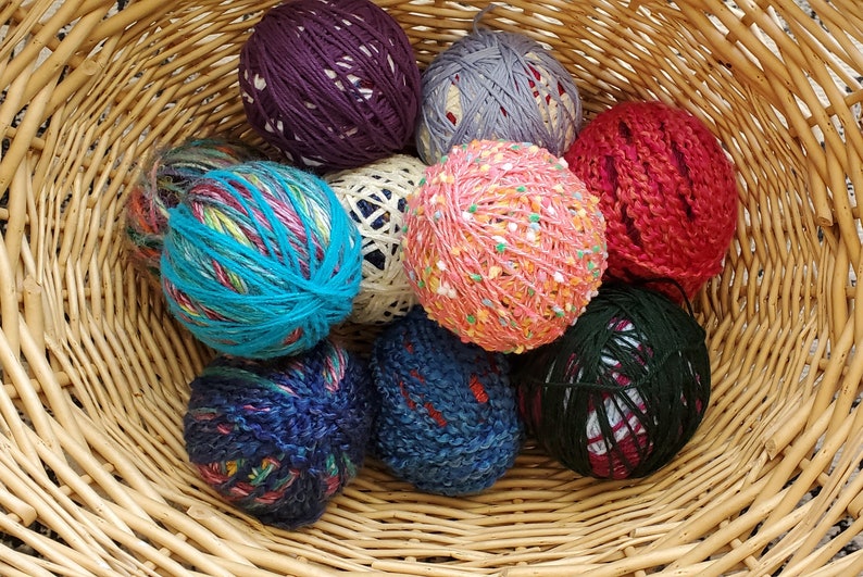 Scrap Yarn Balls Mystery Magic Yarn Balls Medium Weight Mix | Etsy