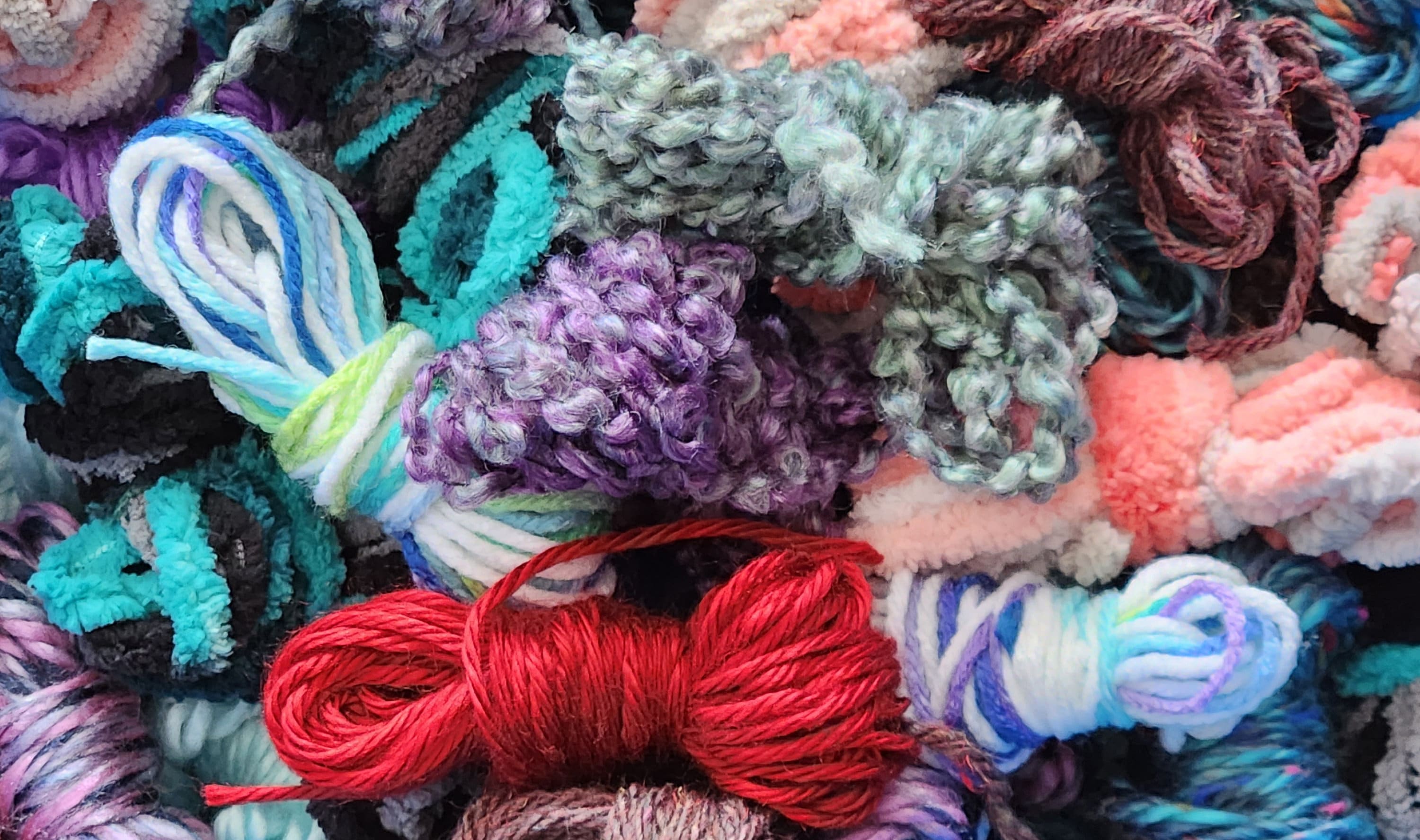 Scrap Yarn Mystery Bag: 4oz Acrylic, Wool, Novelty Yarn - Etsy