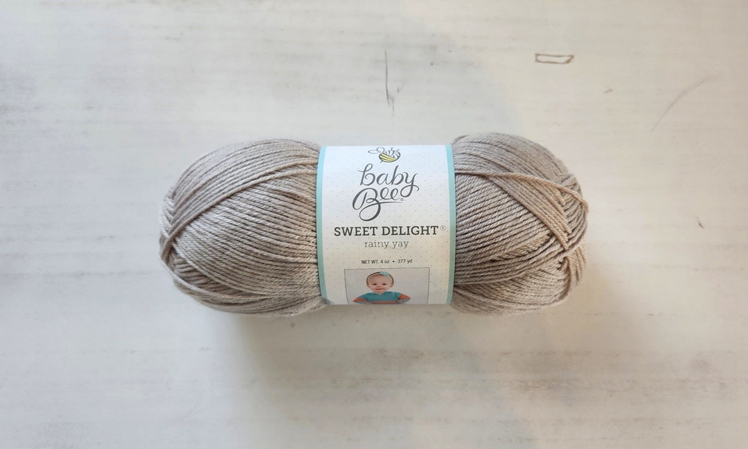 Baby Bee Sweet Delight Yarn in Rainy Yay, Dk 3 Light Yarn, Gray Yarn ...