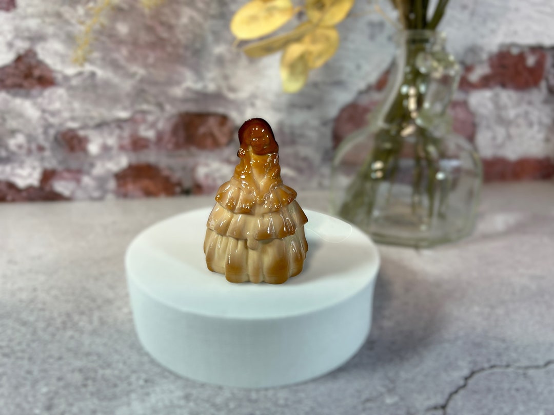 Boyd Art Glass Brown Swirl Slag Mini Marguerite Vintage - Etsy