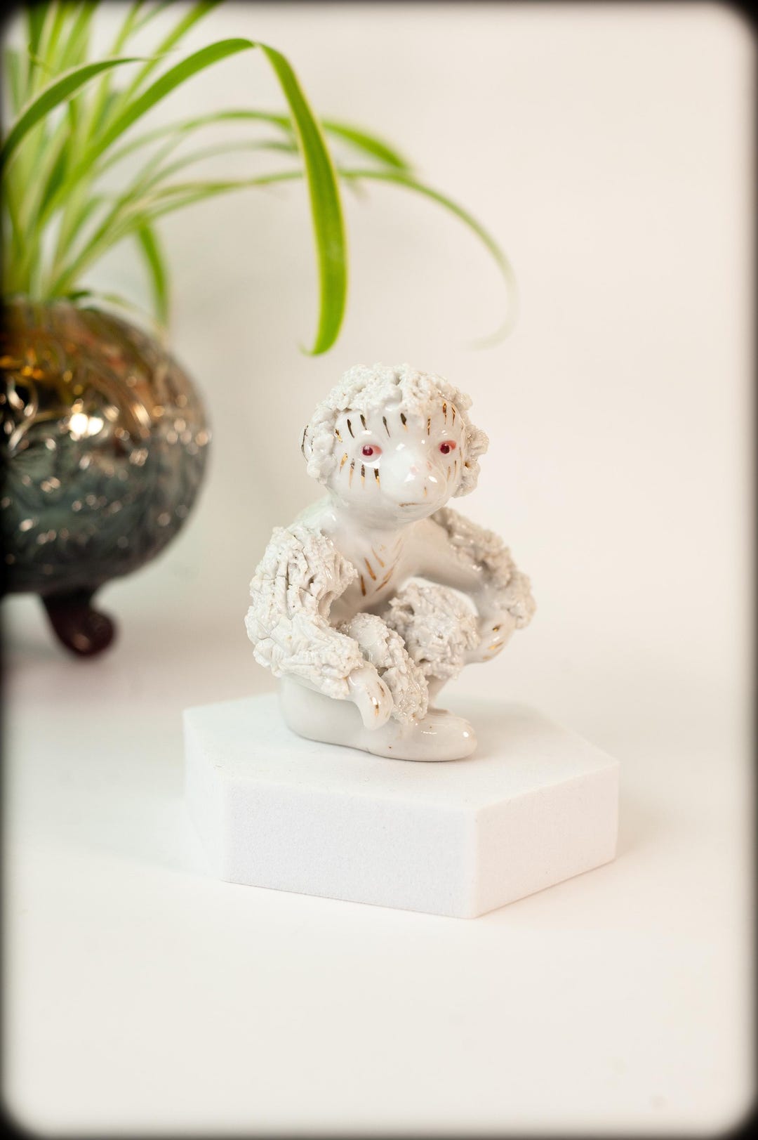 1950s Porcelain Spaghetti Monkey Vintage Ceramic Figurine - Etsy