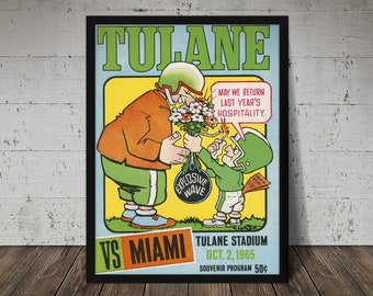 Tulane Football Wall Art - Etsy