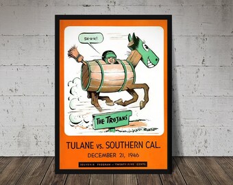 Tulane Football Wall Art - Etsy