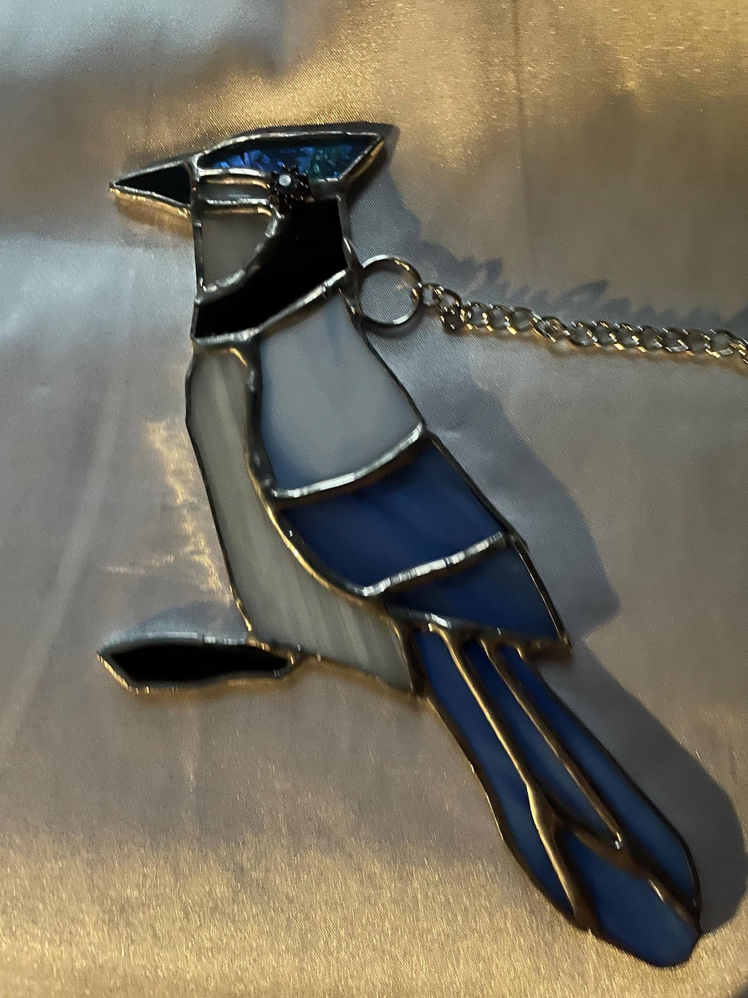 Stained Glass Blue Jay - Etsy