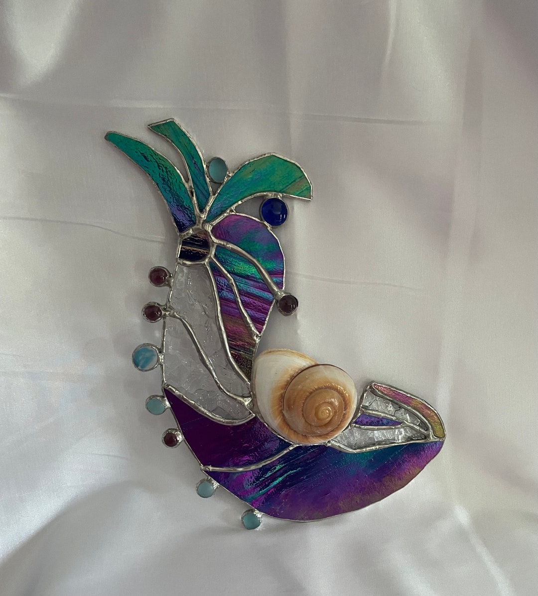 Stained Glass Wave Panel - Etsy