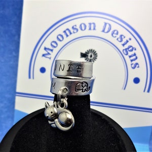 DVM Stethoscope Name Tag With Cat Charm, DVM Stethoscope Charm, DVM ...