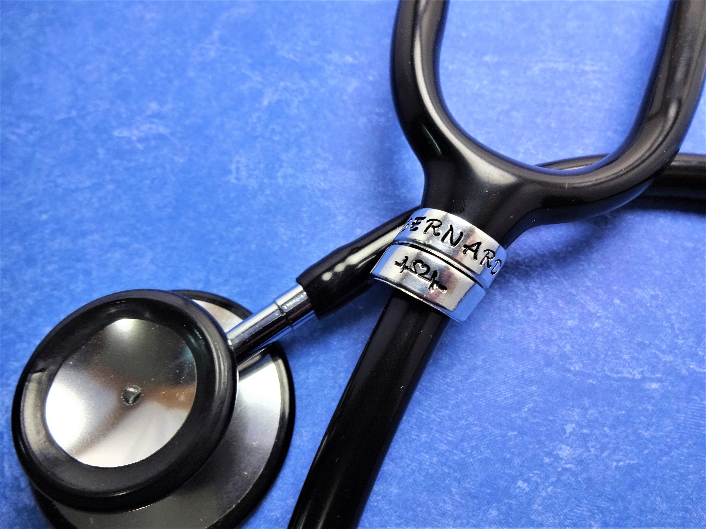 Stethoscope Name Tag Hand Stamped Personalized Graduation - Etsy