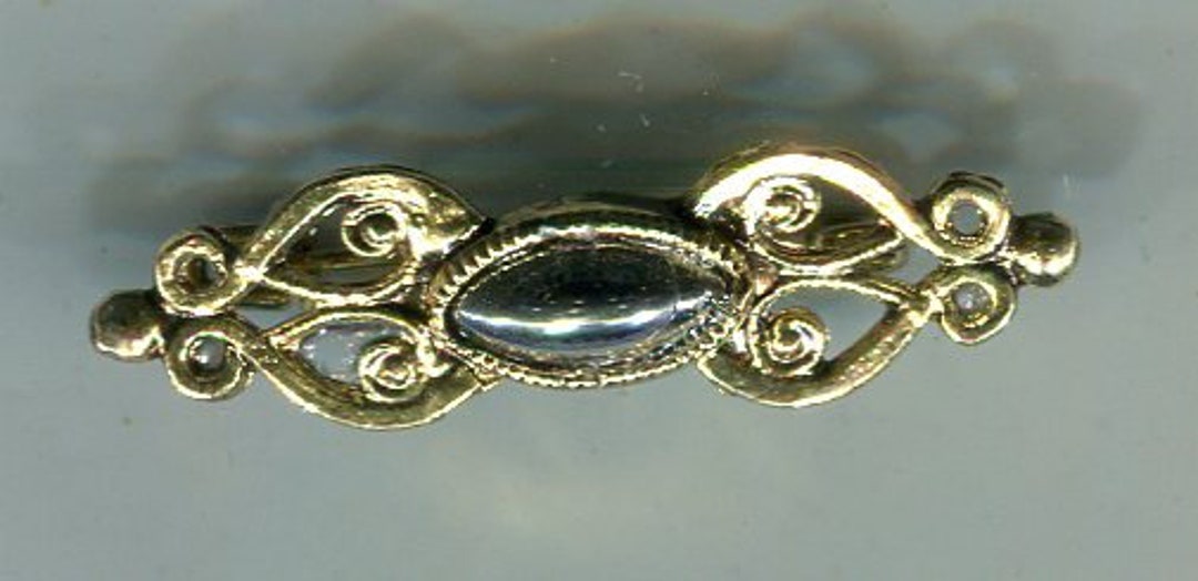 Filigree Medieval Renaissance Brooch With Cabochon Gold - Etsy