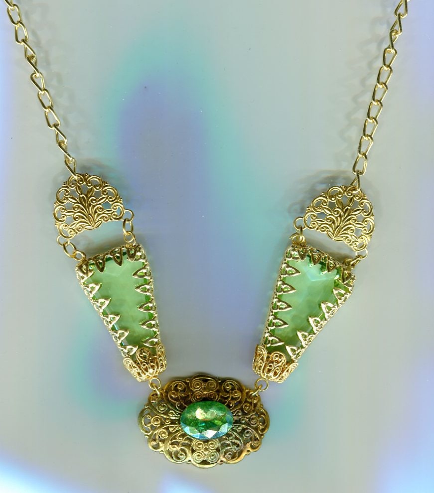 Medieval Renaissance Chain Gold Peridot Gr. 78 - Etsy